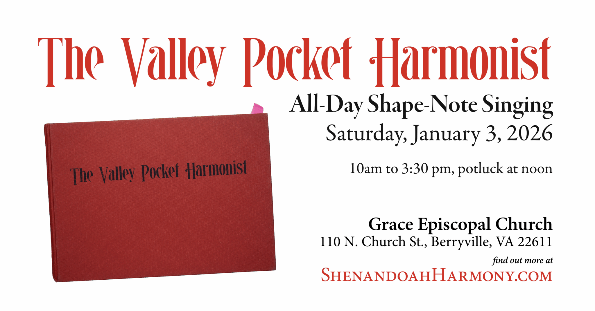 VPH ALL-DAY – The Shenandoah Harmony and The Valley Pocket Harmonist